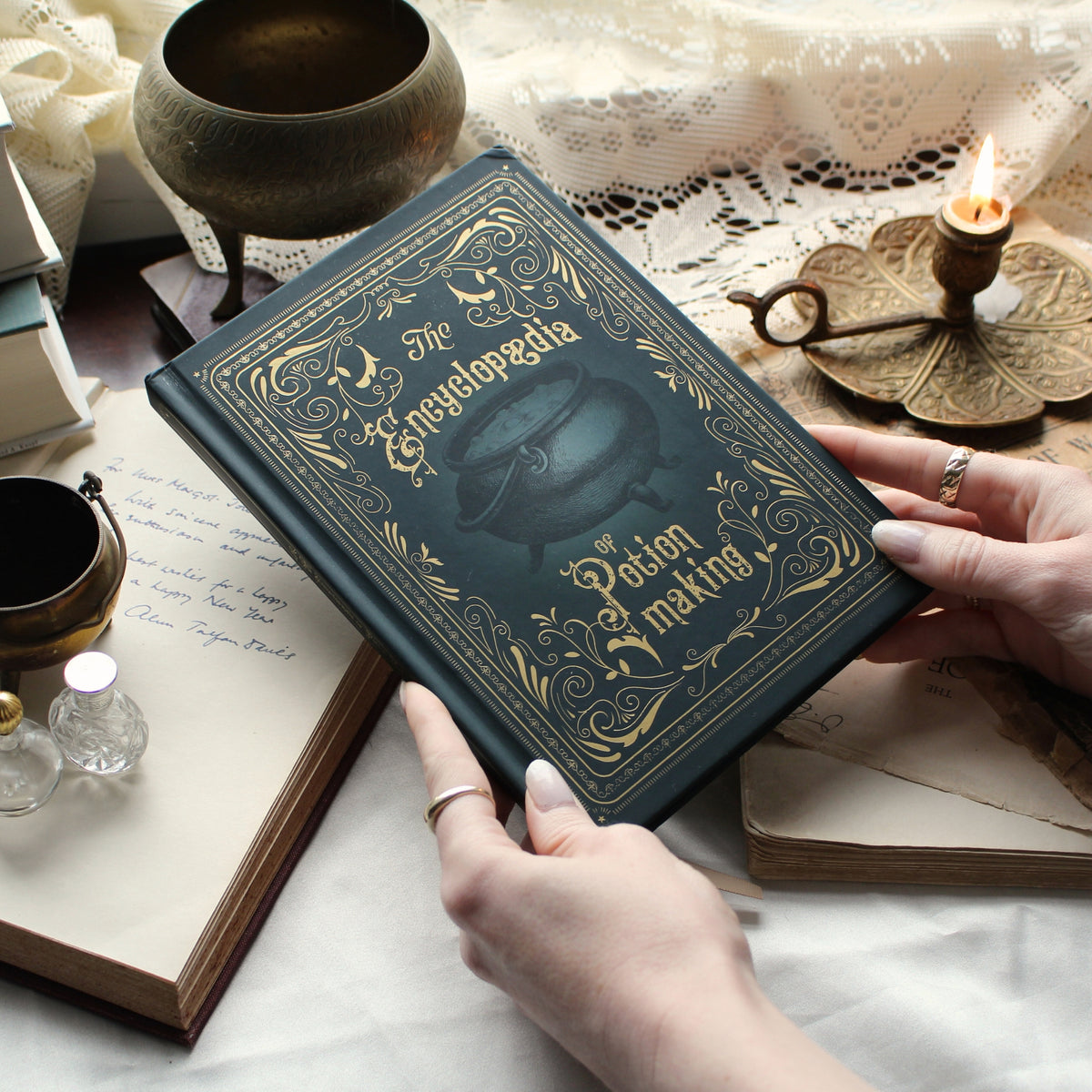The Encyclopedia of Potion Making A5 Gold-Foiled Hardback Notebook ...